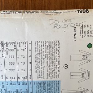 Vogue | Office | Vtg Vogue Paris Original Ysl Sewing Pattern | Poshmark